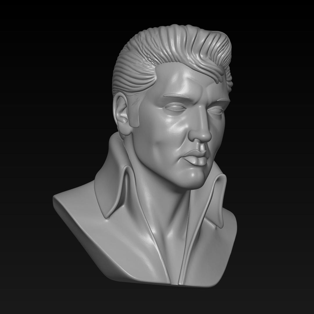 Elvis Presley Bust STL File – 3D Printable Music Icon (digital Download ...