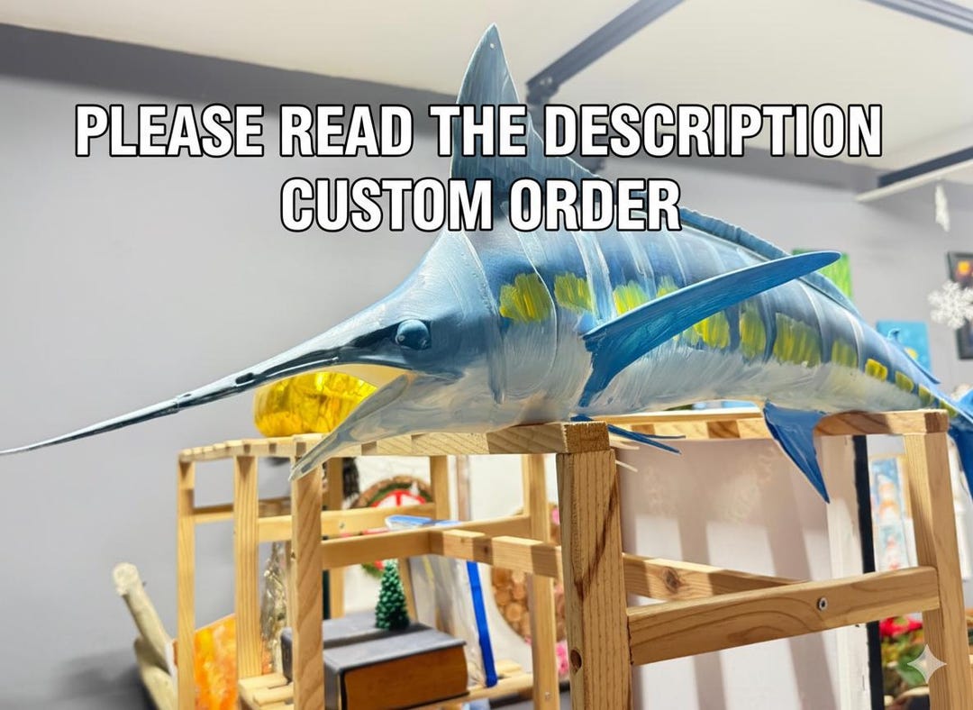 Realistic Swordfish 3D Model – Ocean Animal Sculpture (digital Download ...