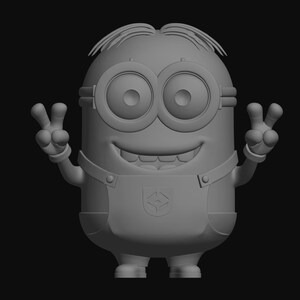 Minion 3D Model STL, Funny Cartoon Figurine (digital Download) - Etsy