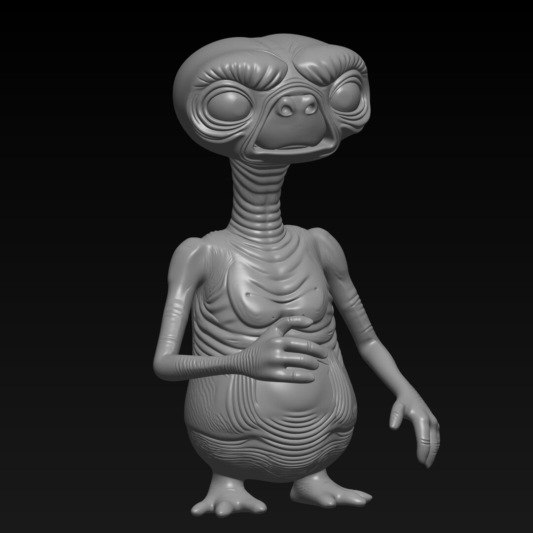 Movie Character E.T. 3D Printing STL File – Alien Movie Figure - Etsy