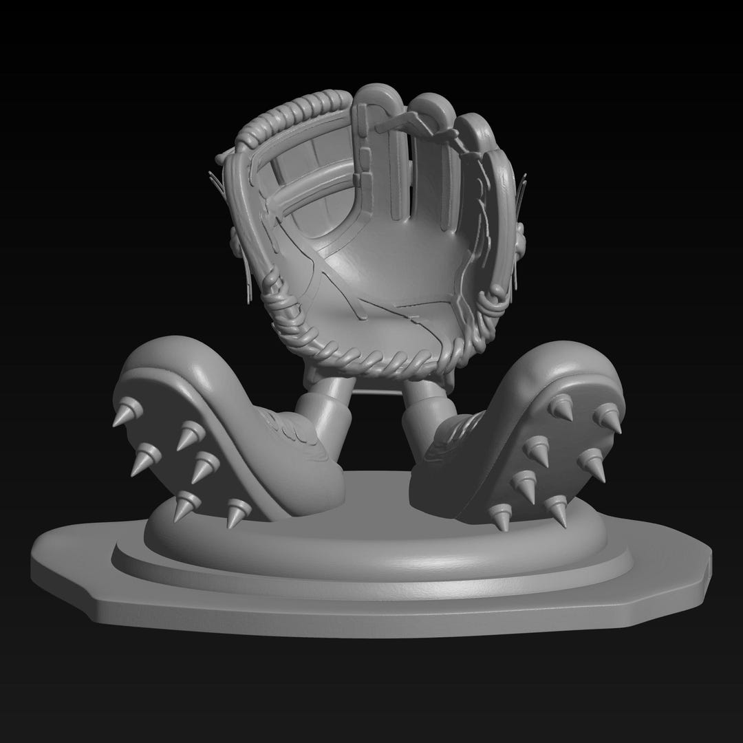 Cartoon Baseball STL File, 3D Model - Etsy