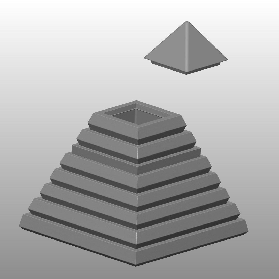 Geometric Pyramid Box STL – Modern Planter, Jewelry Organizer (3D Print ...