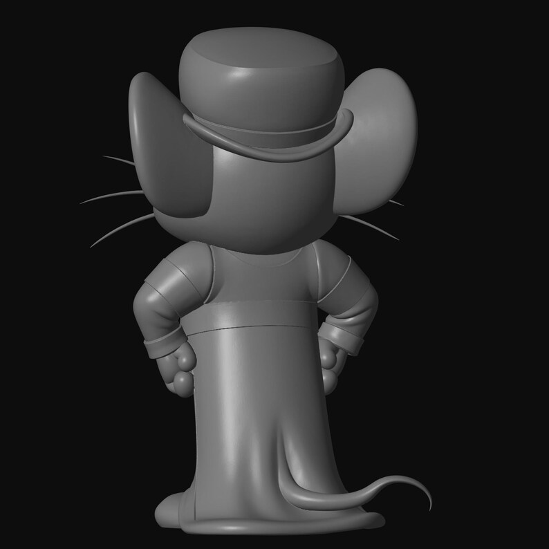 Jerry Mouse 3D Printed Figure, Classic Cartoon Rat Statue, Nostalgic ...