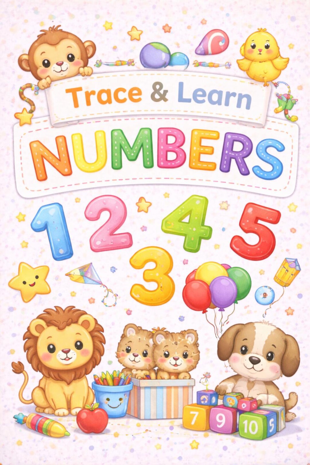 Trace & Learn Numbers 1–10 | Printable Number Workbook for Toddlers ...