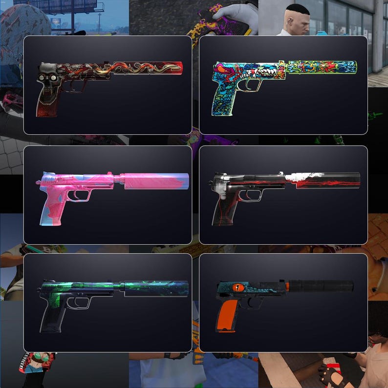 Fivem Gun Skins Pack – 100+ Detailed Weapon Textures | Instant Download ...