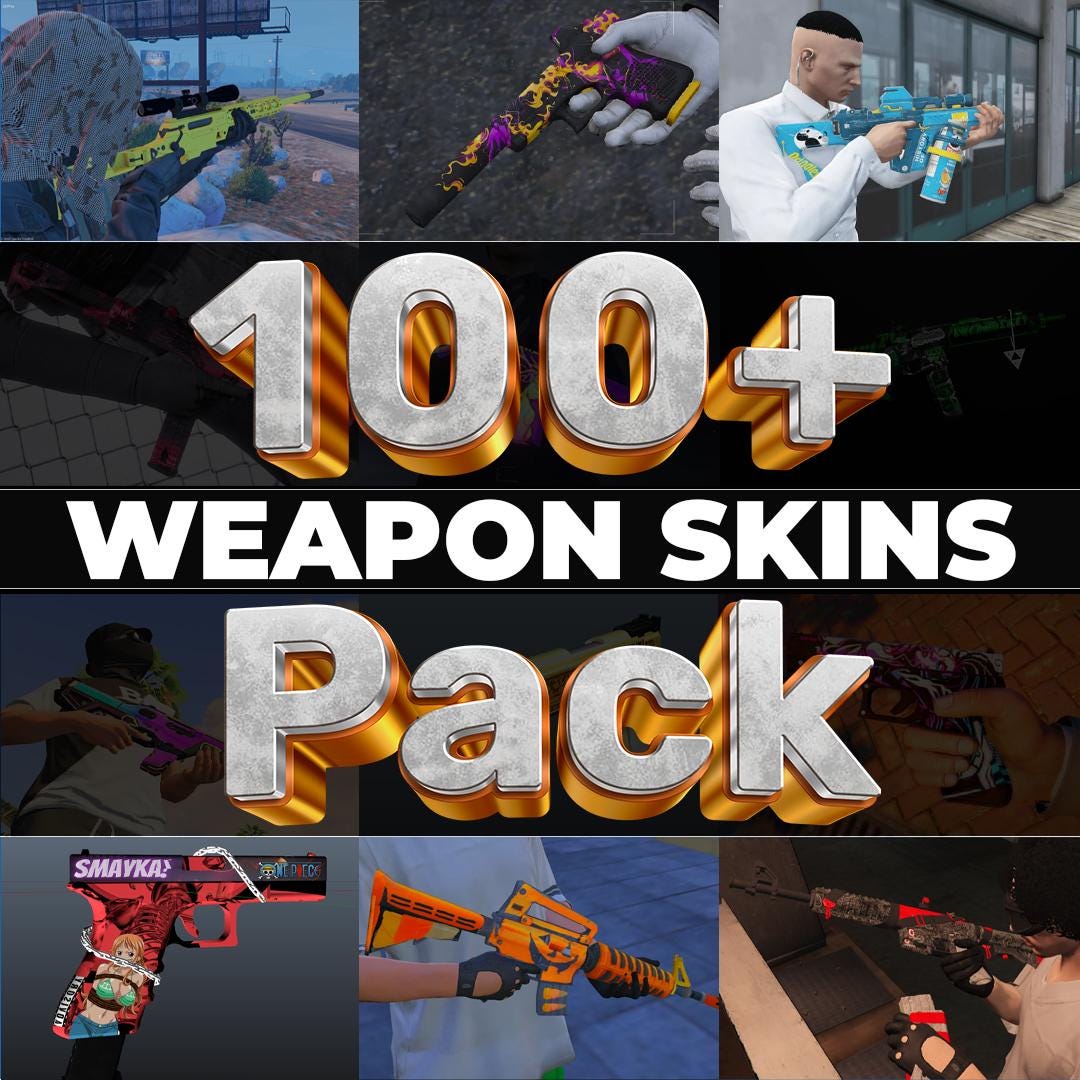 Fivem Gun Skins Pack – 100+ Detailed Weapon Textures | Instant Download ...