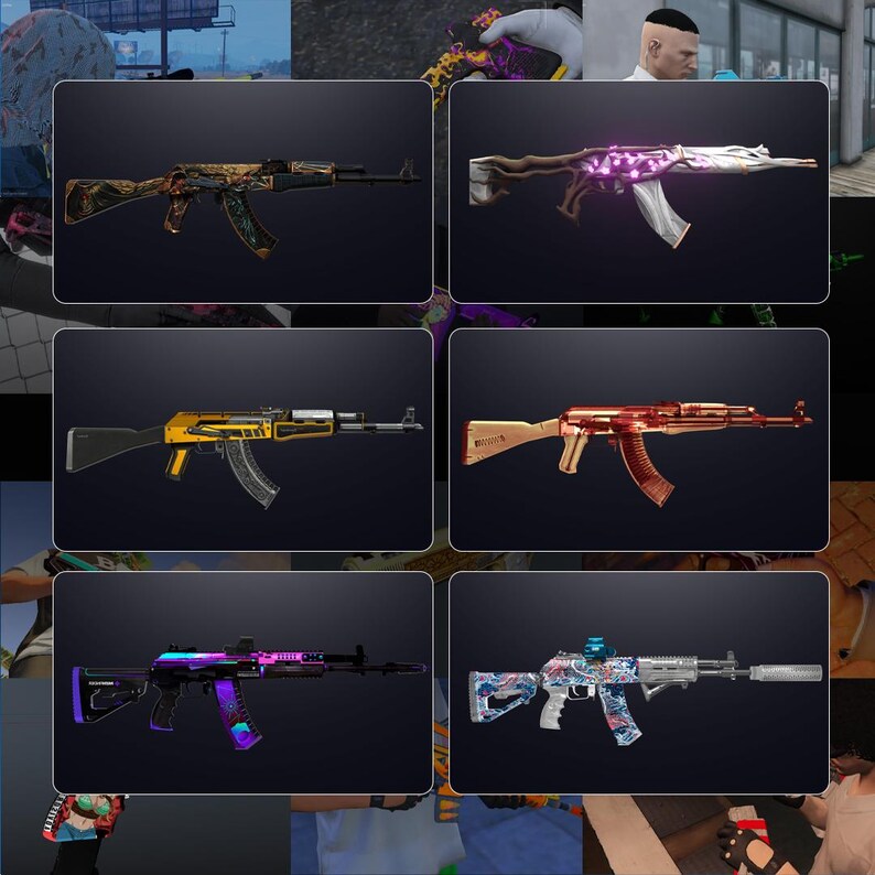 Fivem Gun Skins Pack – 100+ Detailed Weapon Textures | Instant Download ...