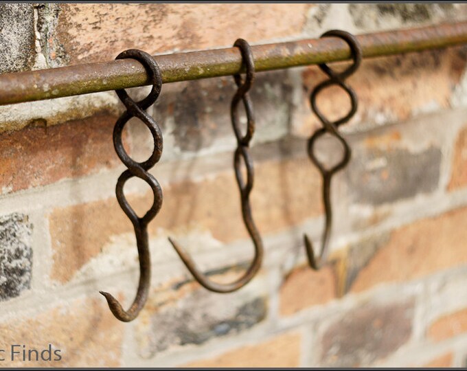 SALE: Set of Three Hand-forged Iron Meat Hooks From France - Etsy