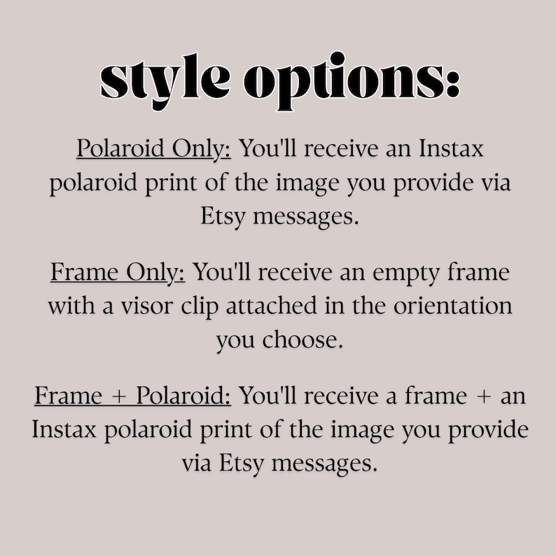Instax Photo Frame - Polaroid Car Visor Clip, Father's Day Gift, Print ...