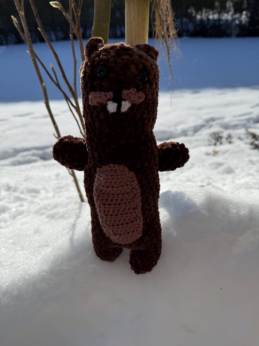 Crocheted Beaver Amigurumi Plush Toy, Children's Toy, Handmade - Gift ...