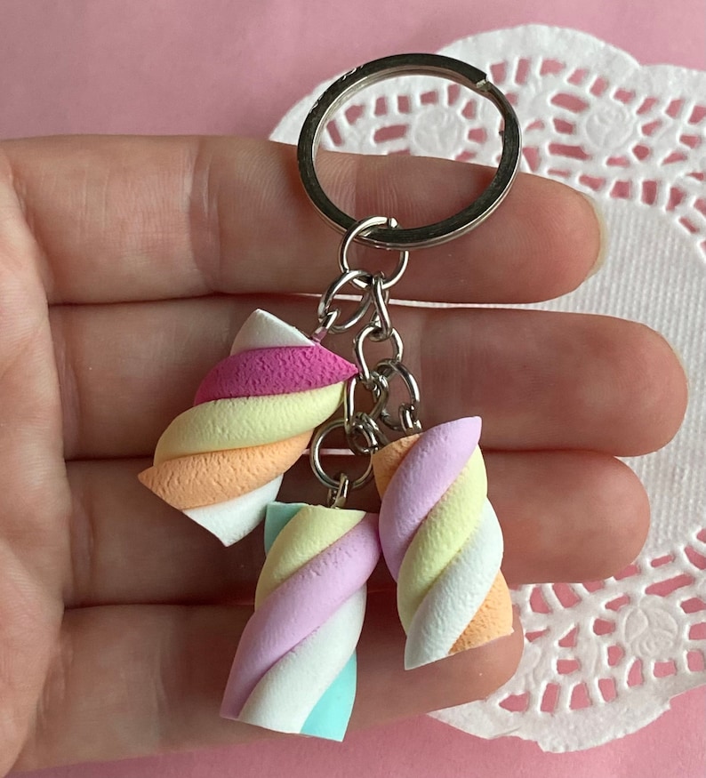 Marshmallow Mix Keychain - Etsy