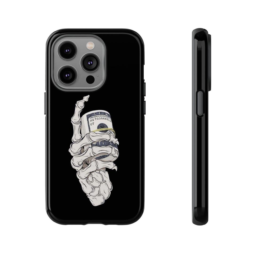 Skeleton Hand Holding Money Phone Case | Tough iPhone Case - Etsy