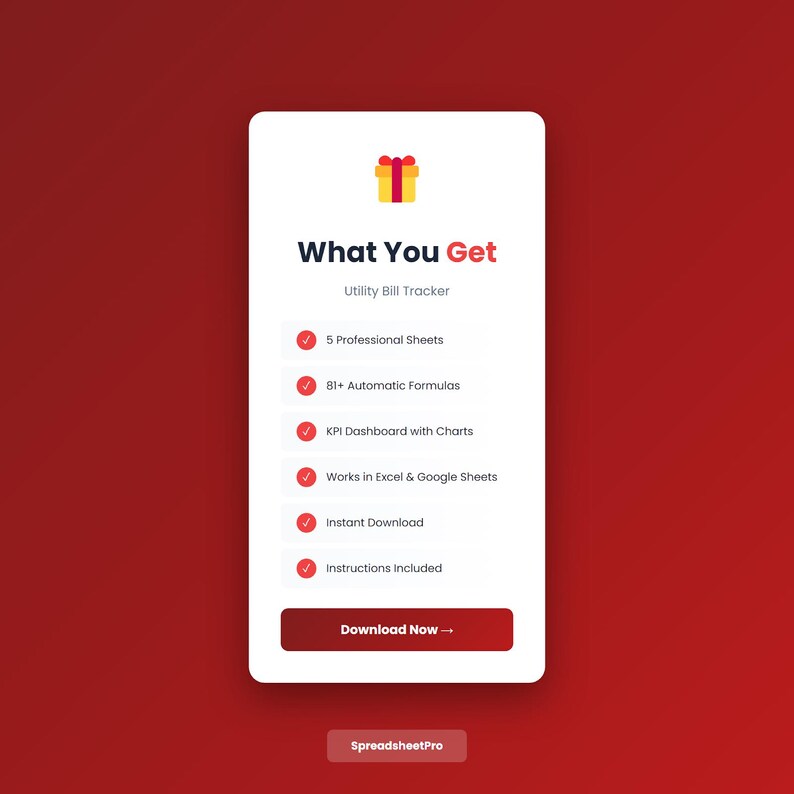 Utility Bill Tracker | Dashboard + Achievements | Excel & Google Sheets ...