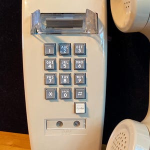 SALE ! Classic Vintage Metal Wall Mount Push Button Telephone Phone Mcm ...