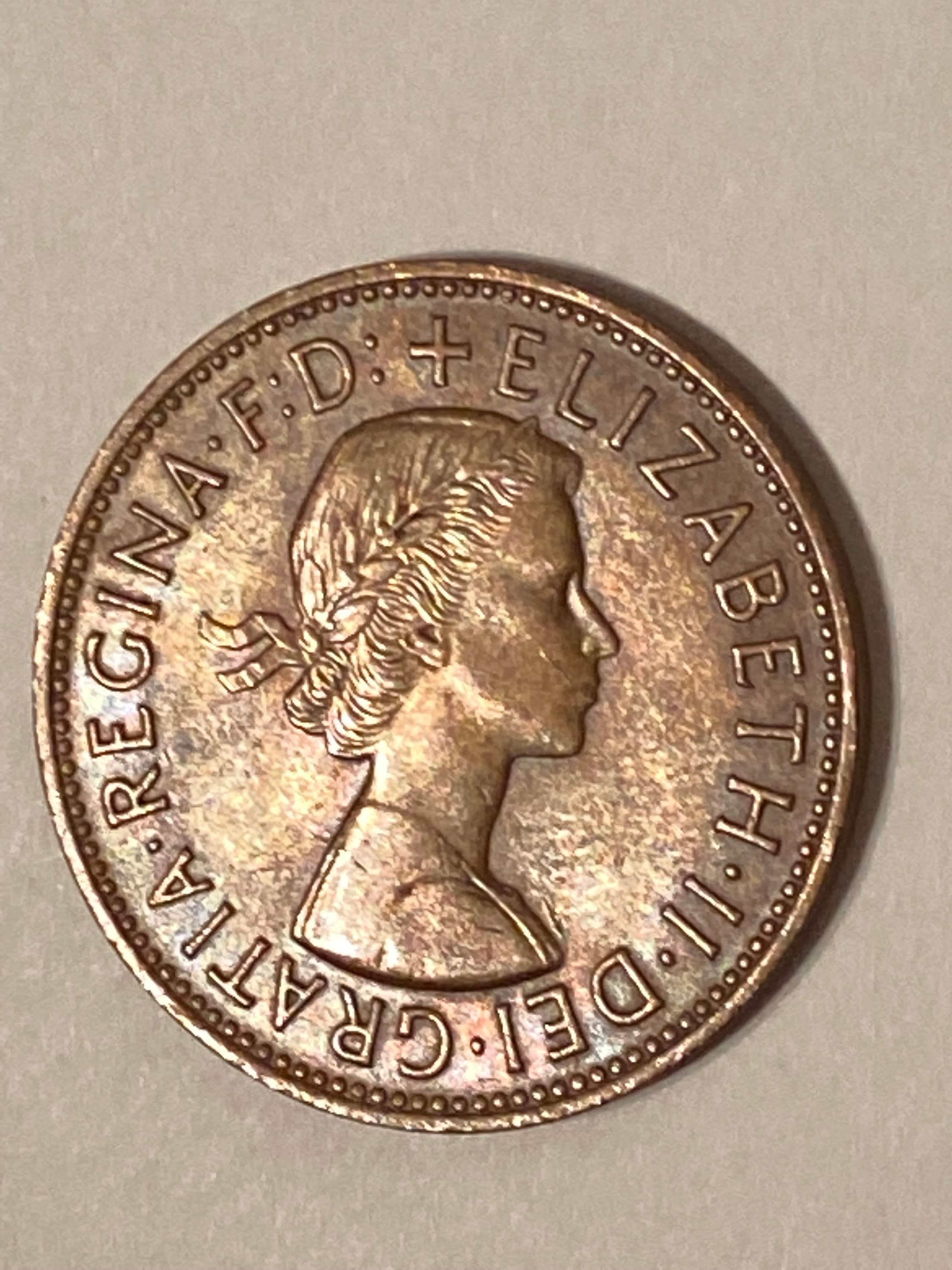 Sale 1967 ELIZABETH II Dei Gratia Regina F D One Penny Coin, Great ...