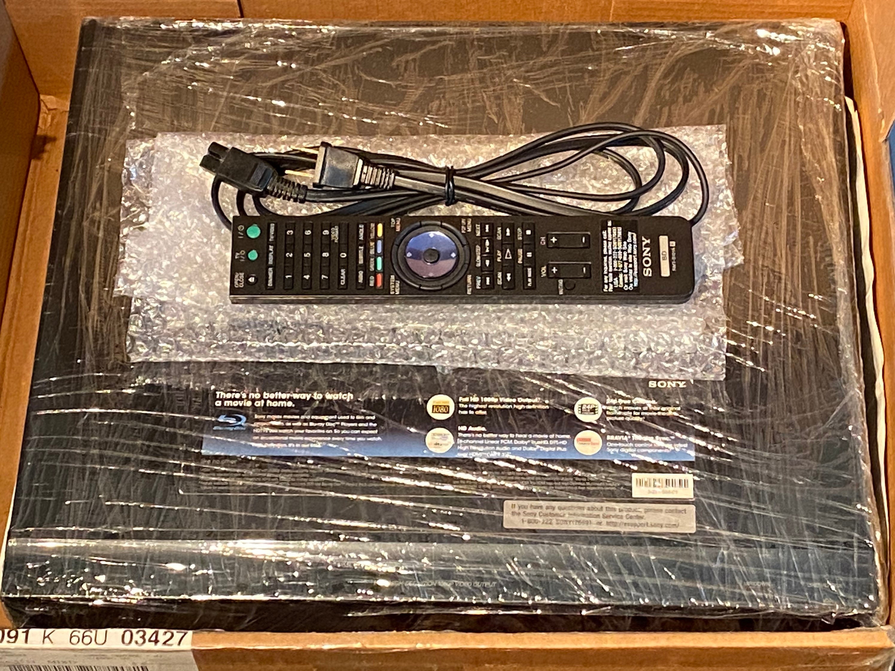 Sale ! SONY BDP-S500 Blu Ray Disc Optical Media Player Cd/dvd-r/bluray ...