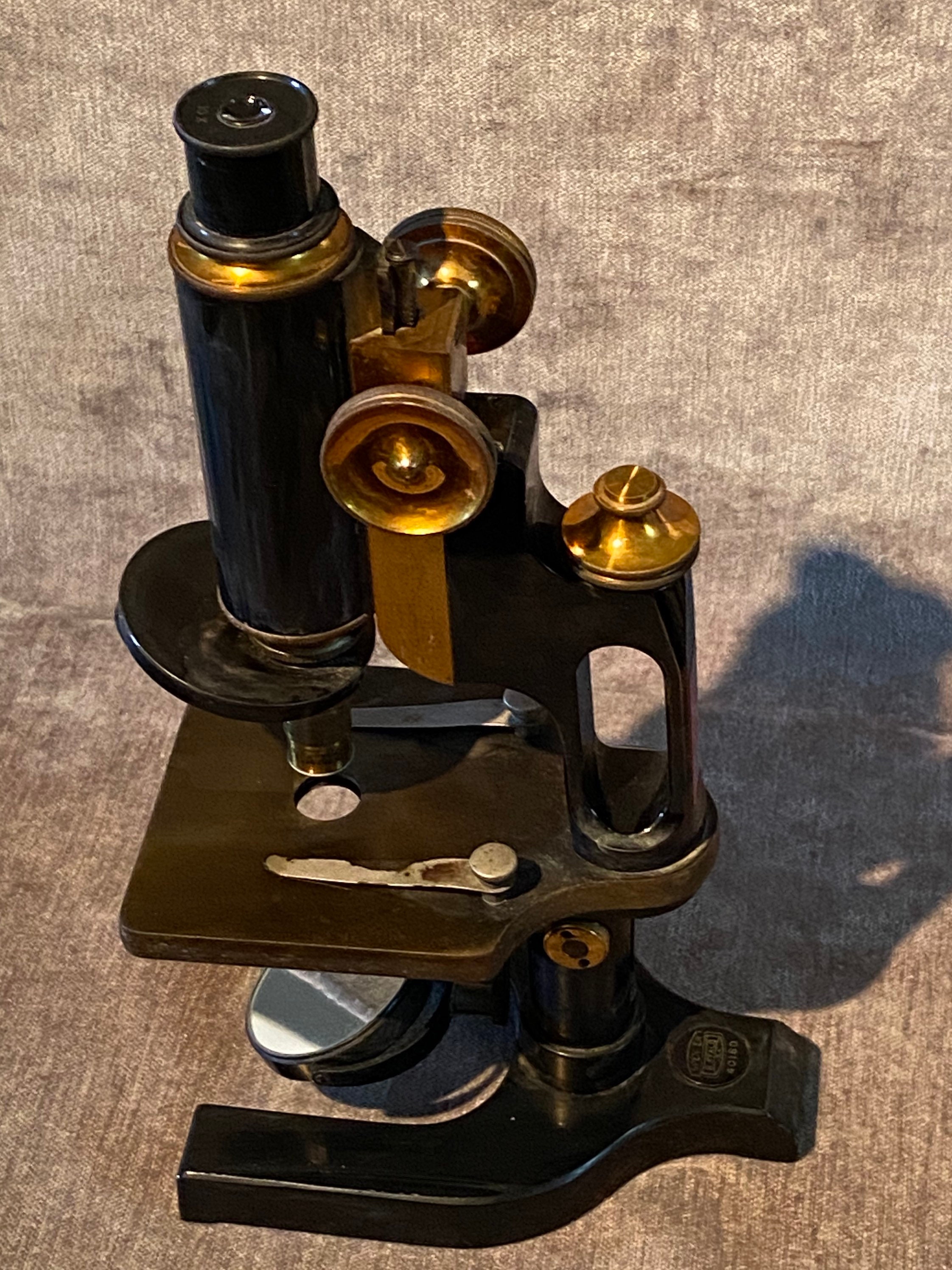 SALE Antique 1920s Brass Microscope 1900s-mid-century Edison Tesla ...