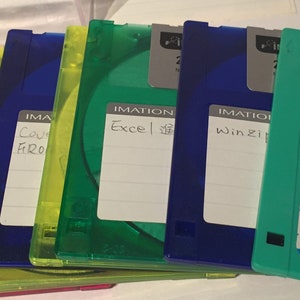 Sale 1990s 3.5” Floppy Disks Windows 98 Excel 90s 80s Computer Discs Pc ...
