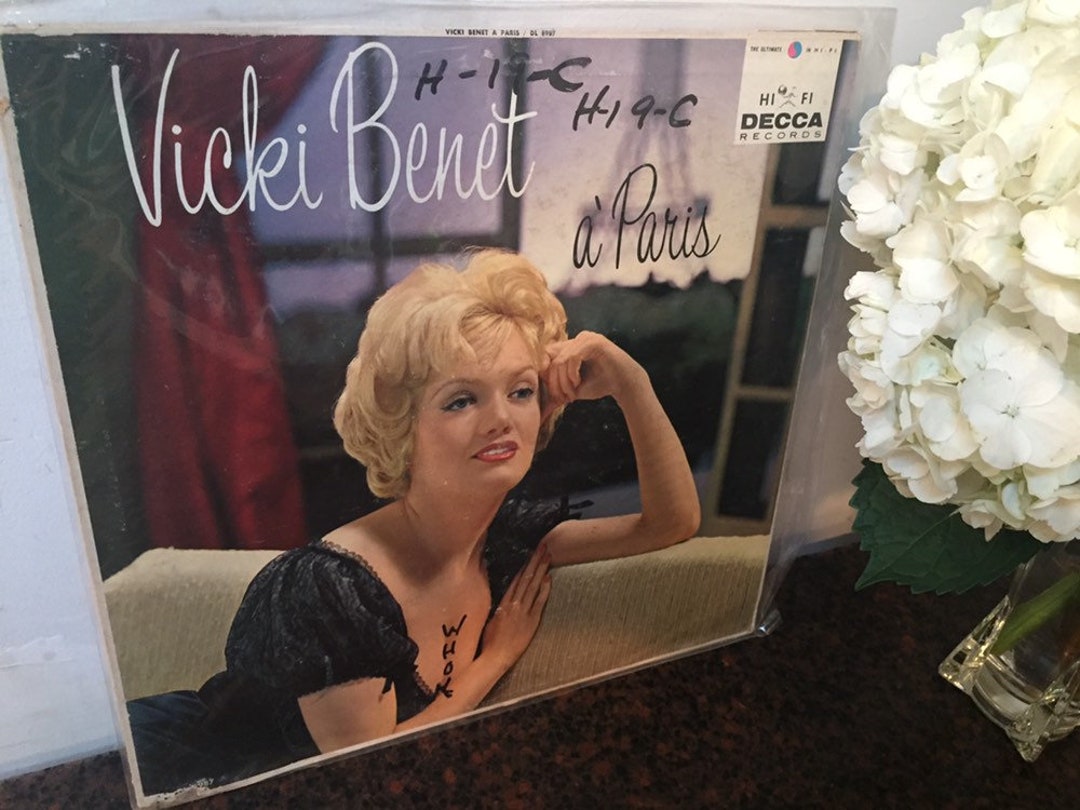 Sale Vicki Benet A Paris DL 8987 Decca 1P 1 Original Vinyl Record Album Jazz Instrumental 1960's ...