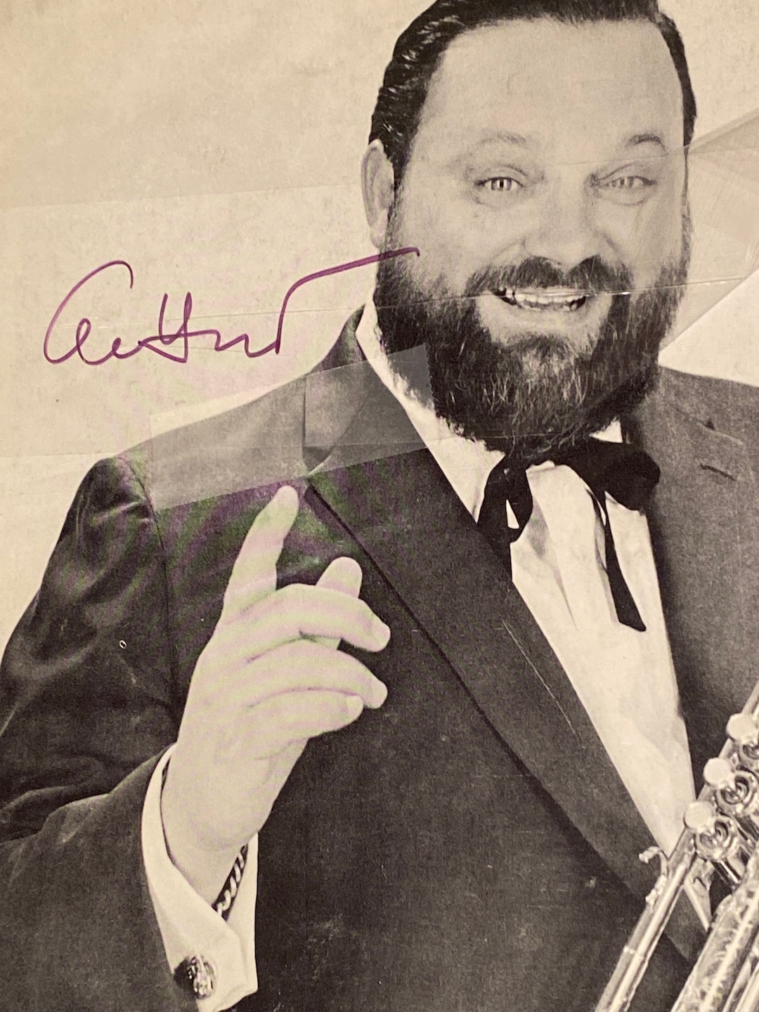 Sale ! AL HIRT Autograph Signature Worlds Greatest Horn Jazz Brass Band ...