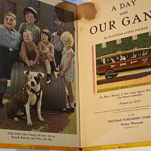Sale ! 1929 A Story of Gang Little Rascals Book Color Photos Behind the ...