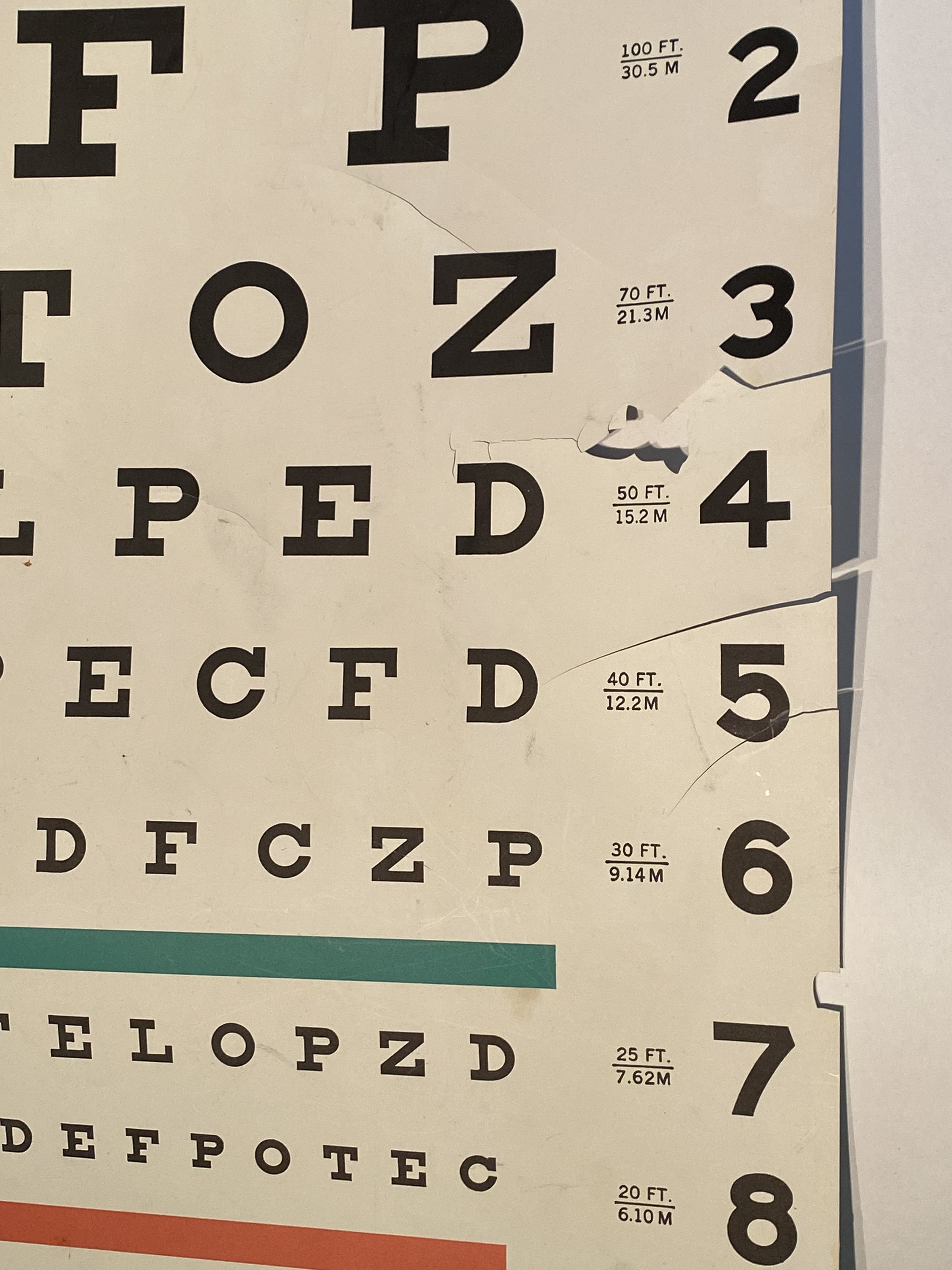 Sale Vintage Eye Chart Mid Century 1950s Dr Office Doctor - Etsy