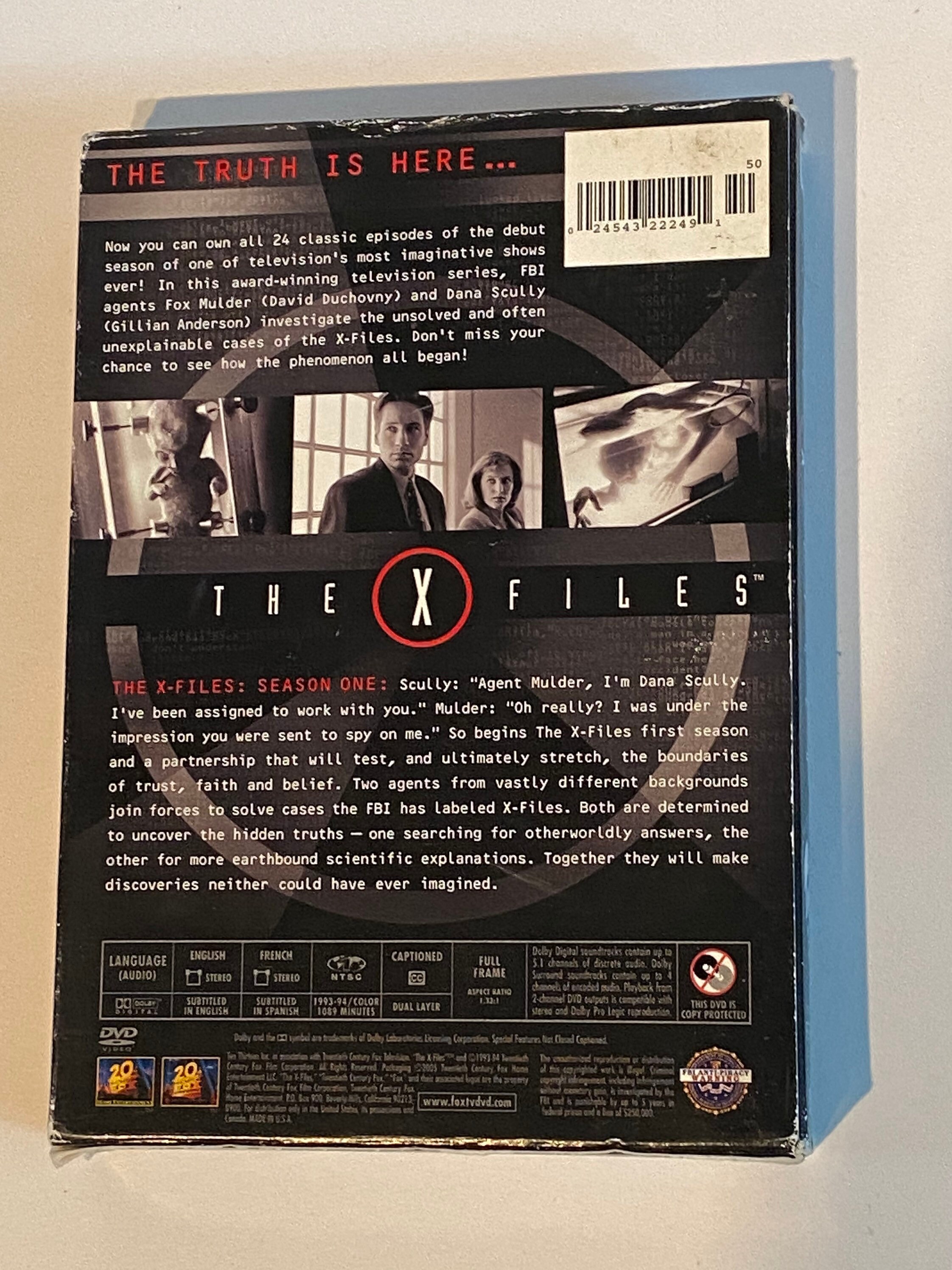 SALE Rare X-files Complete First Season 1 Dvd Box Set 1993 David ...