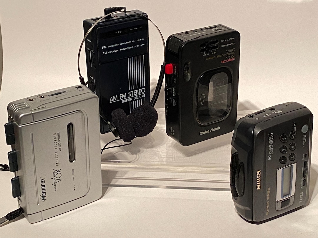 Sale Vintage Portable Cassette Tape Recorder Radio Collection 1990s 80s ...