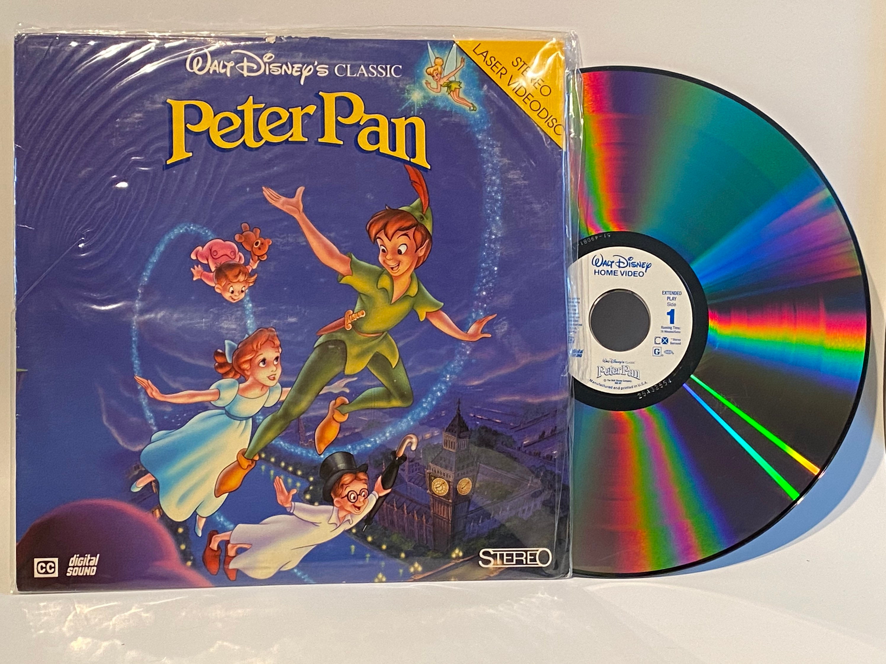SALE PETER PAN Walt Disney Laserdisc Home Tv Movie Kids Children Films ...