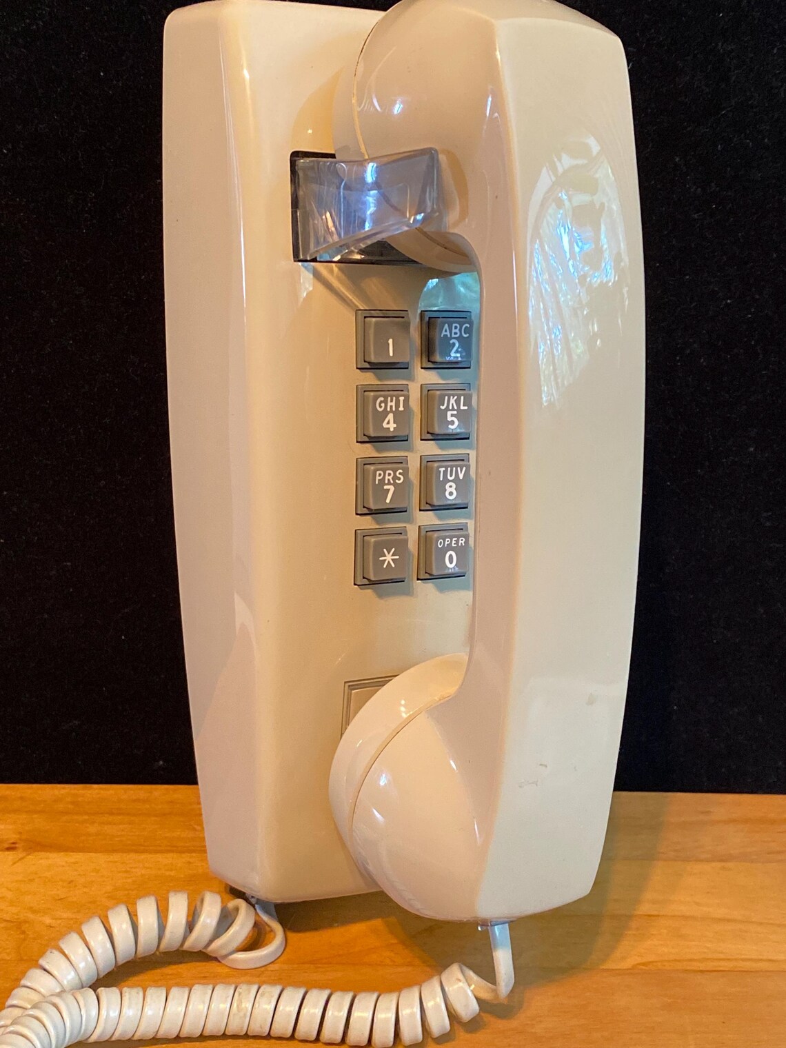 SALE ! Classic Vintage Metal Wall Mount Push Button Telephone Phone Mcm ...