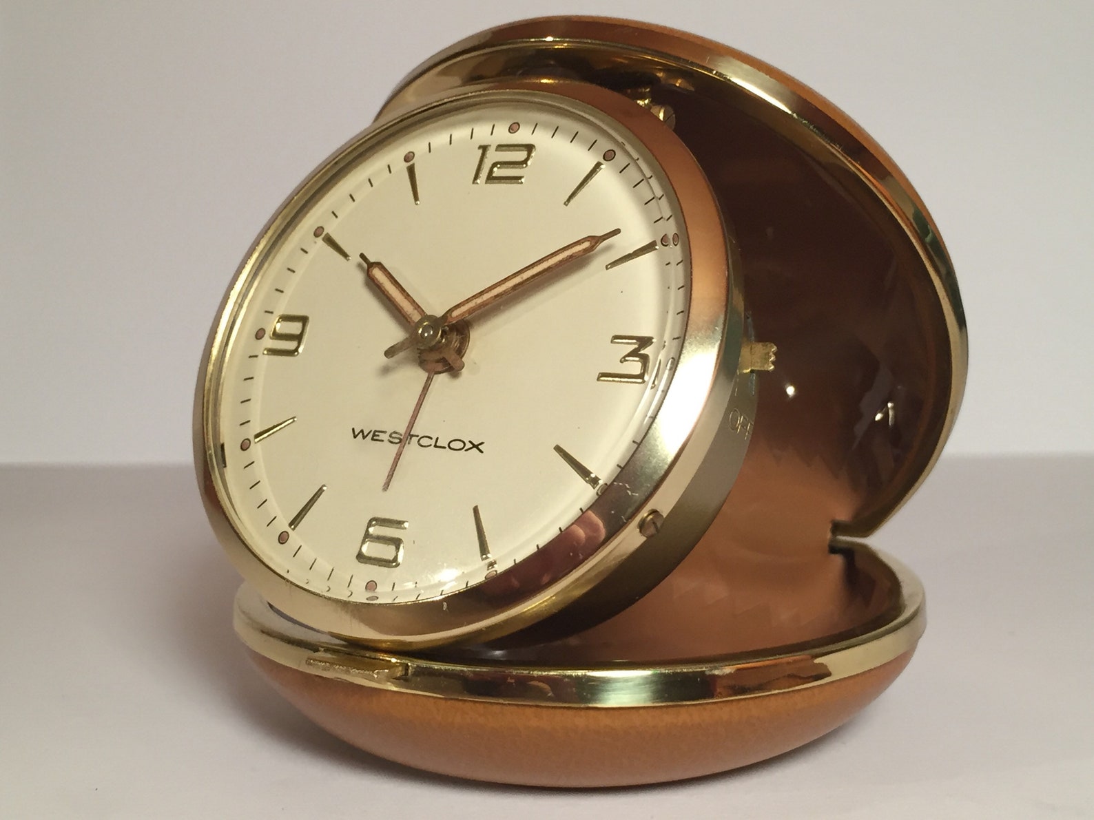 SALE Mid-century Bedside Portable Clock Westclox Travel - Etsy