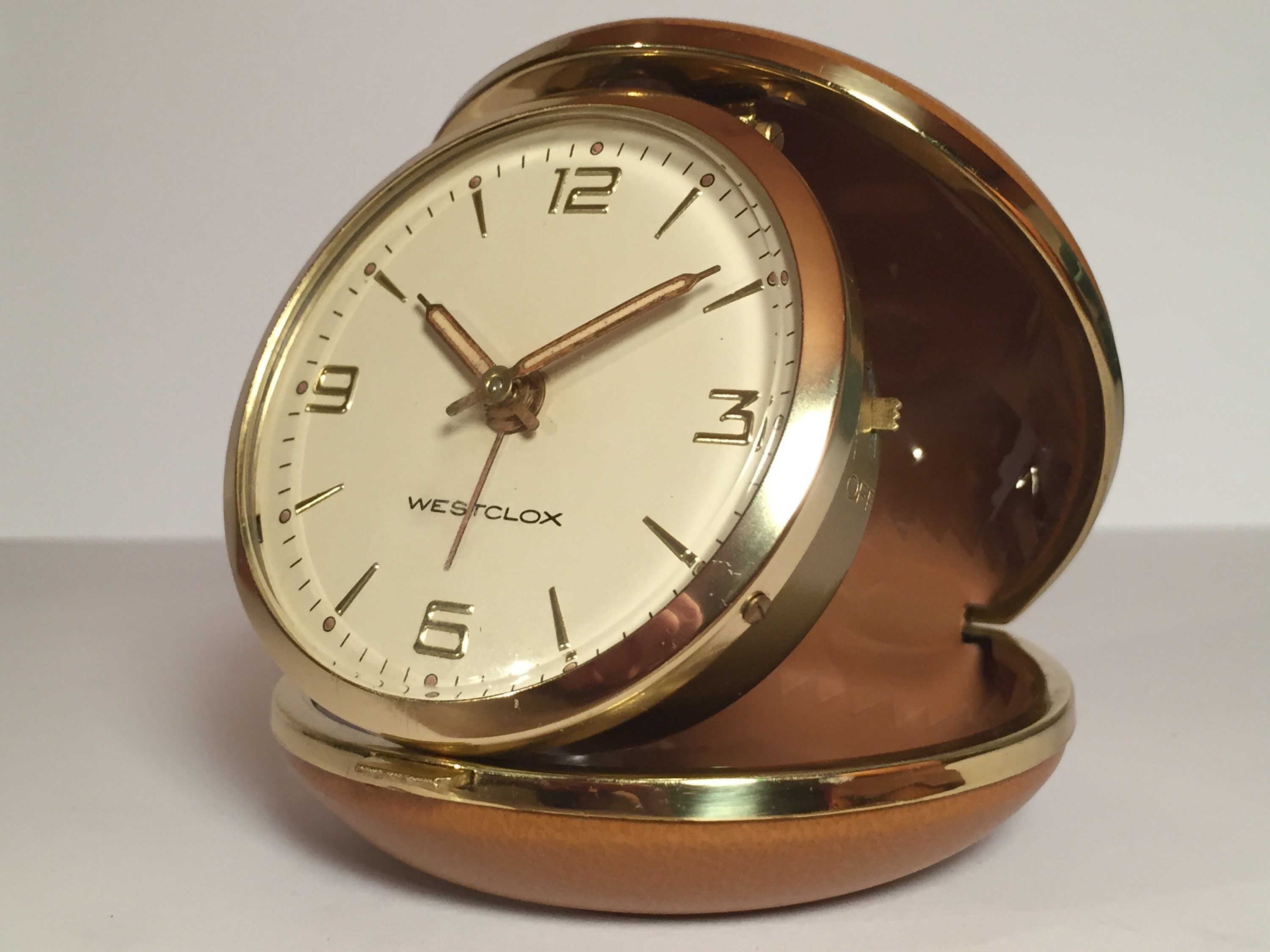 SALE Mid-century Bedside Portable Clock Westclox Travel - Etsy