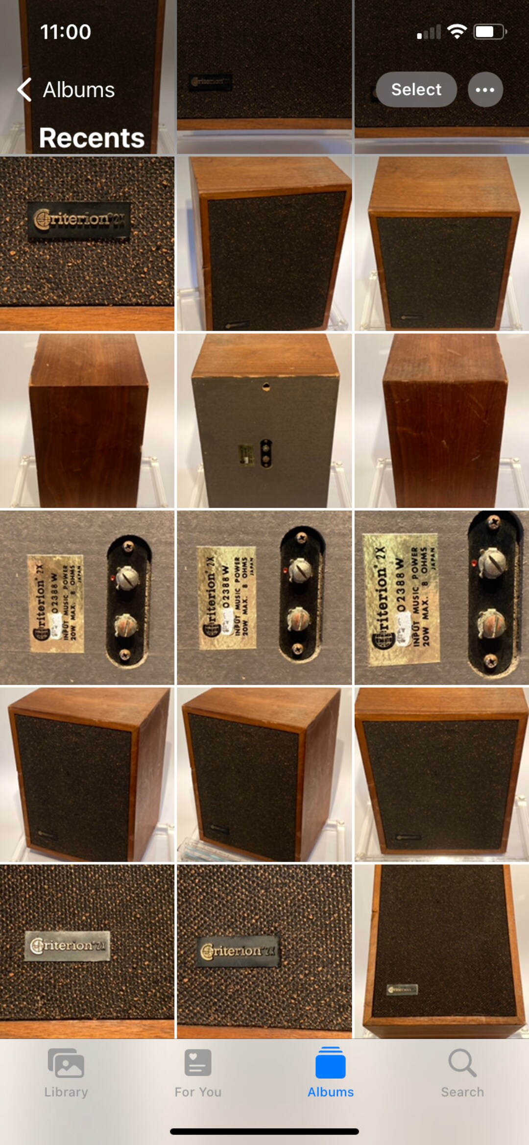 SALE CRITERION 2X Wood Loud Speaker Monitor Bookshelf Book Shelf ...