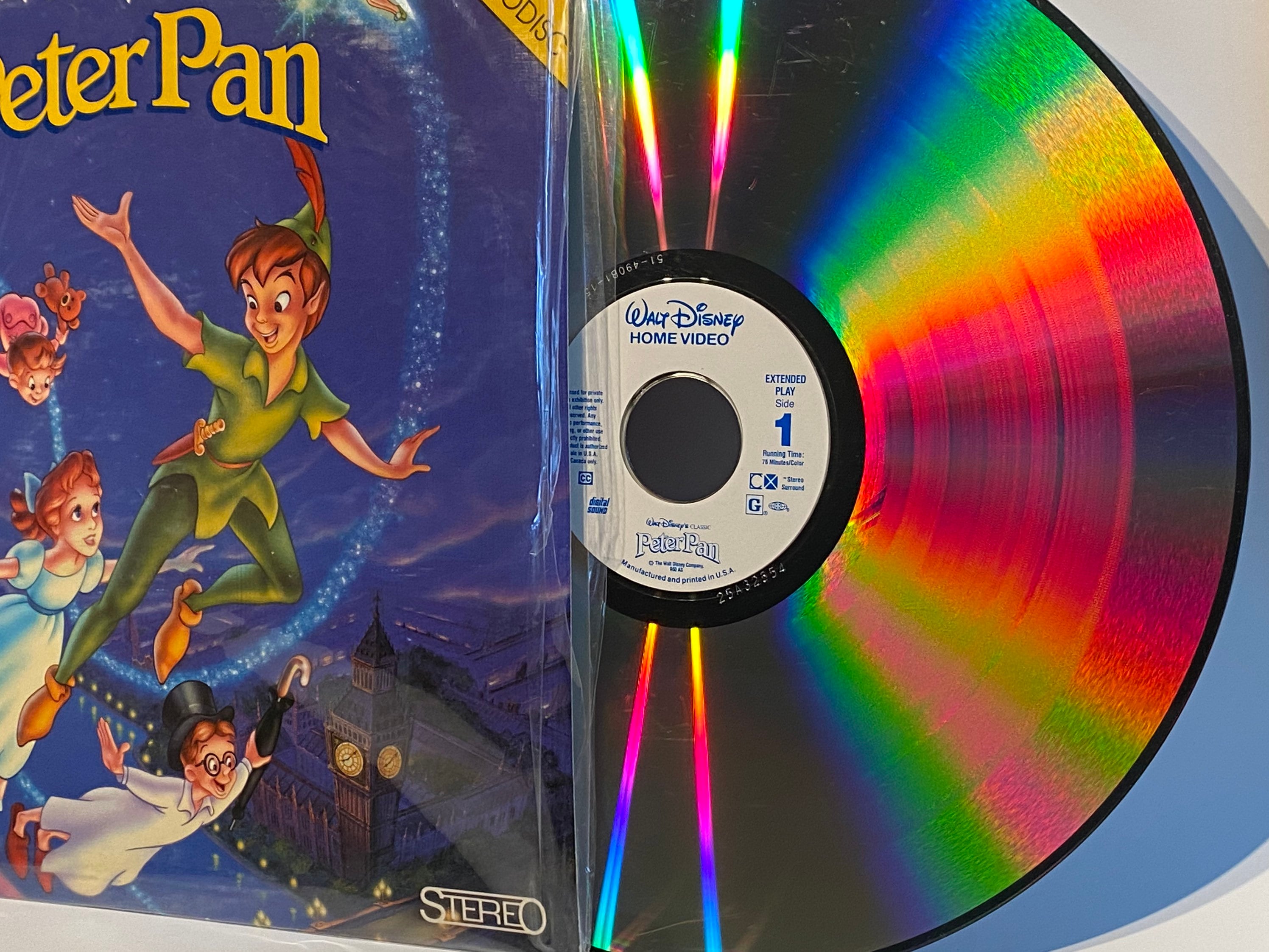 SALE ! PETER PAN Laserdisc Home Tv Movie Kids Children Films 1990s 90s ...