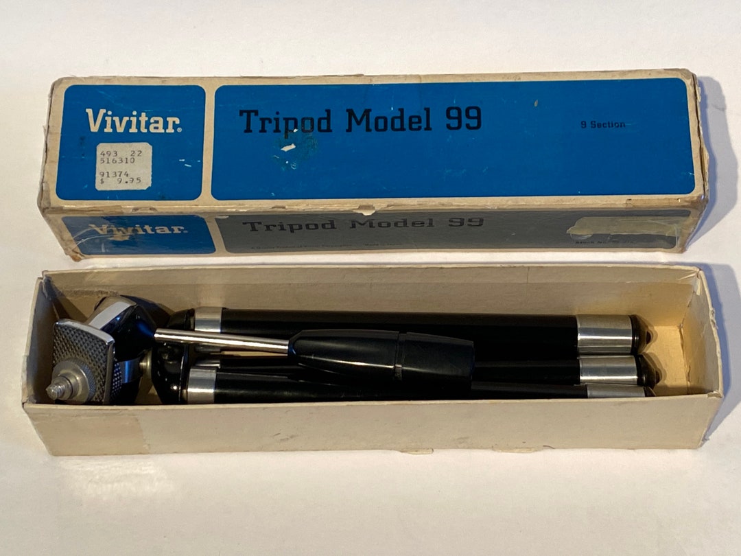 SALE 1960s Vivitar Quality Metal Mini Tabletop Tripod Model 99 ...