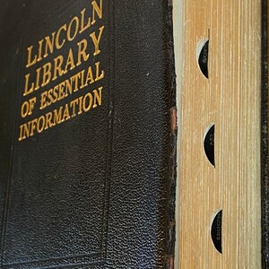 Sale ! Lincoln Library of Essential Information First Edition 1924 1945 ...
