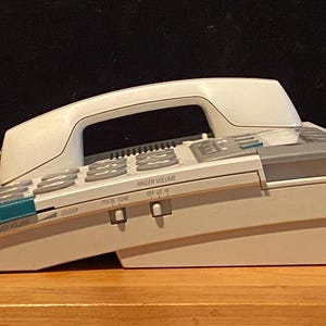 SALE ! 1990s Vintage Desk Office Big Push Button Telephone Phone Redial ...