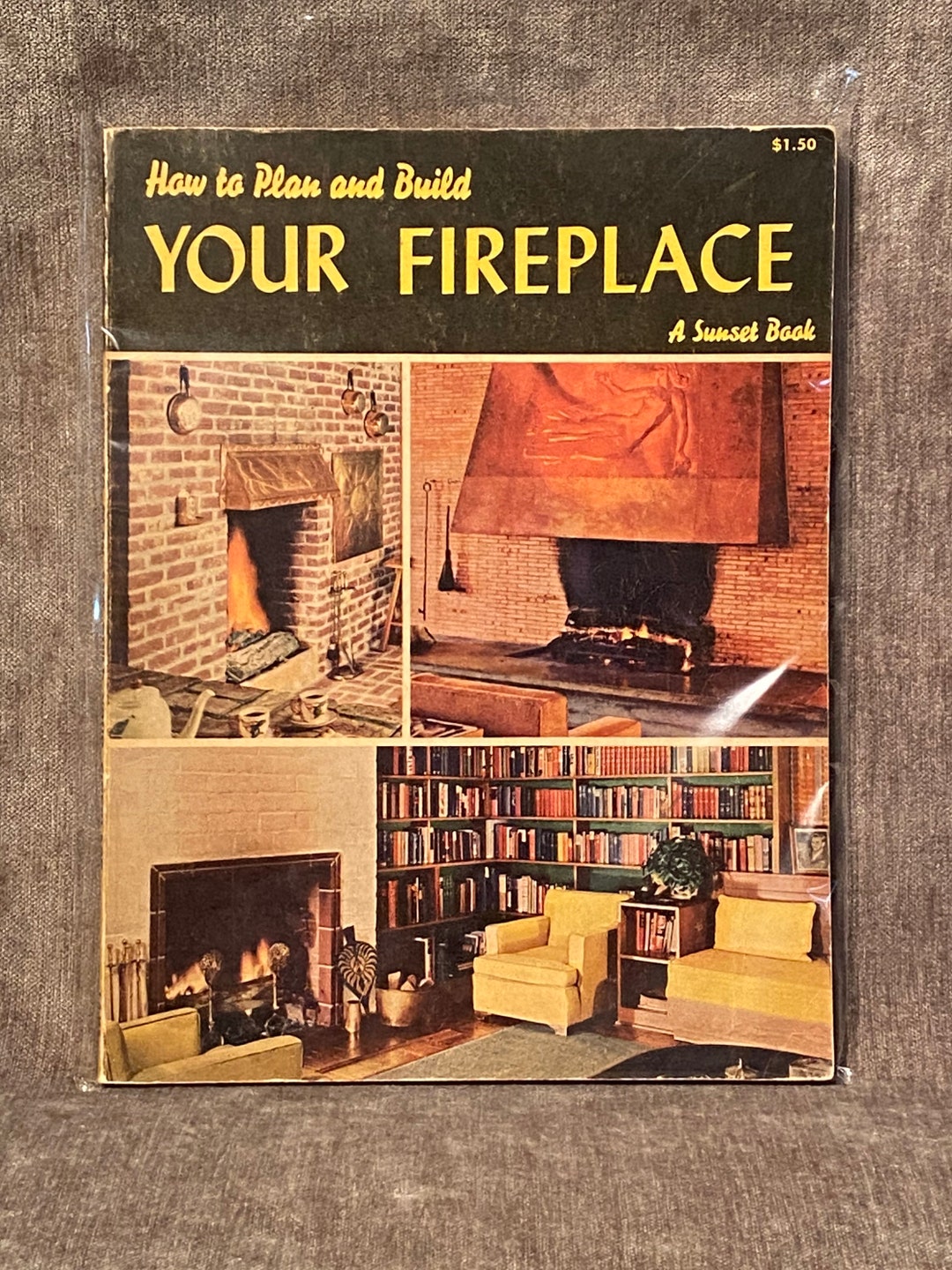 SALE ! Vintage How to Plan and Build Your Fireplace Mid-century Sunset ...