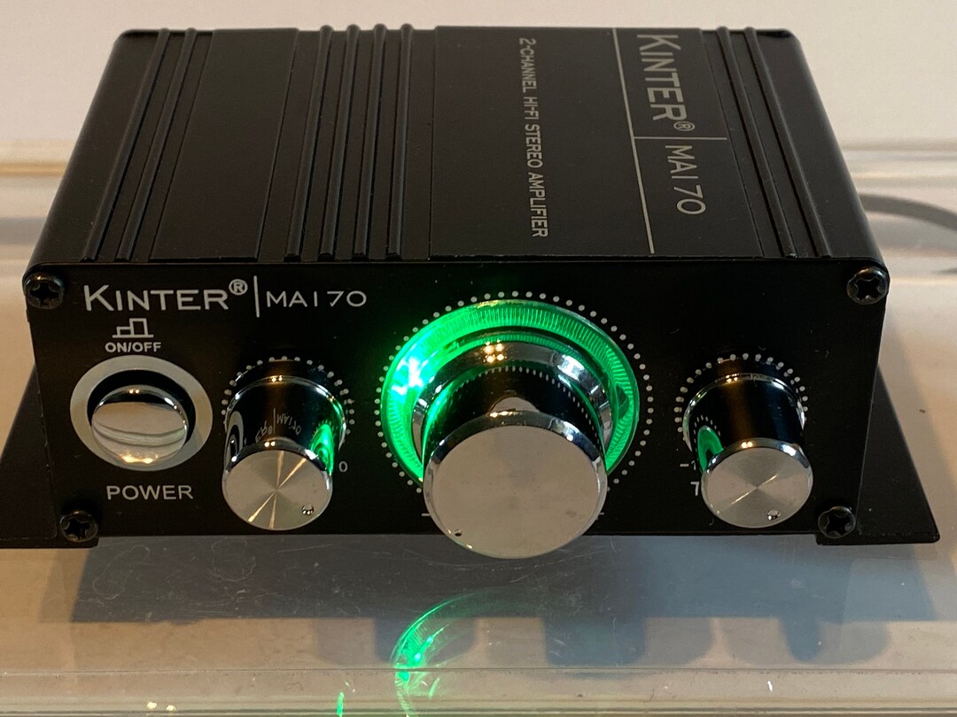 Sale MINI Stereo Amplifier Amp 2 Channel Hi-fi Bass Treble Kinter Mai ...