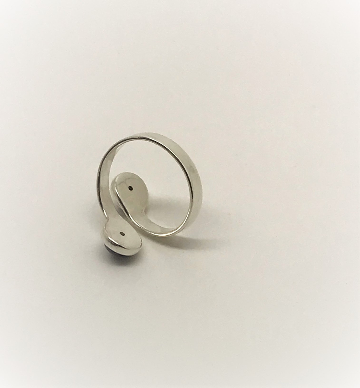 Deep Space Silver Wrap Ring Sterling Silver Blue Sunstone Size - Etsy