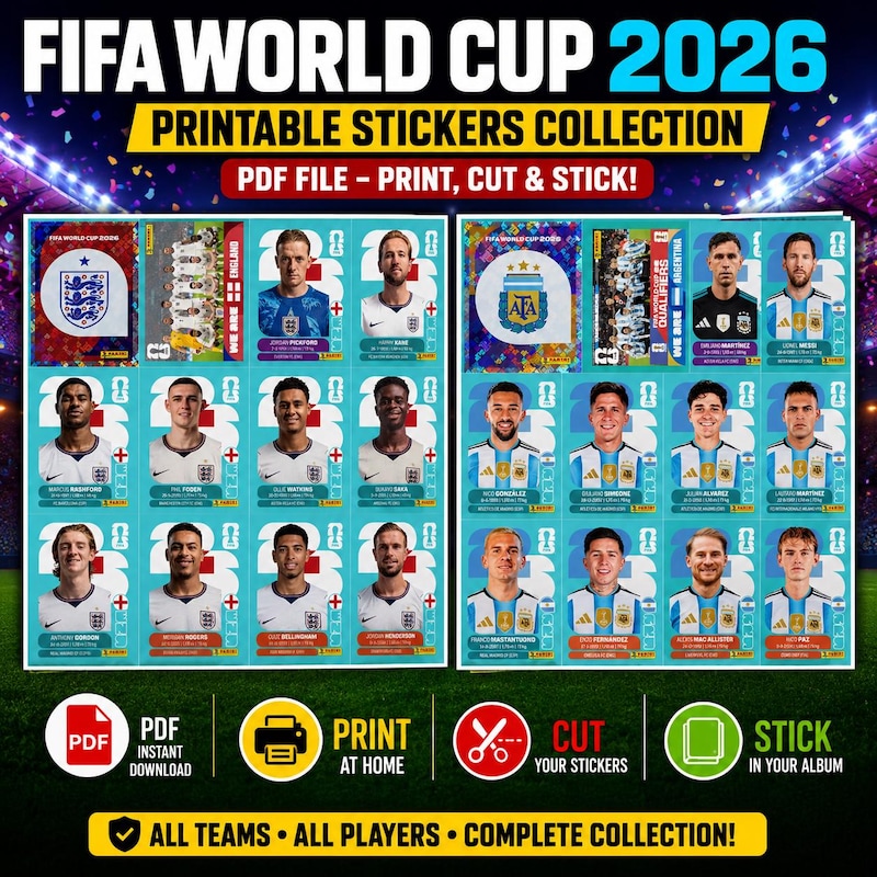 Panini World Cup Stickers 2026 - Etsy