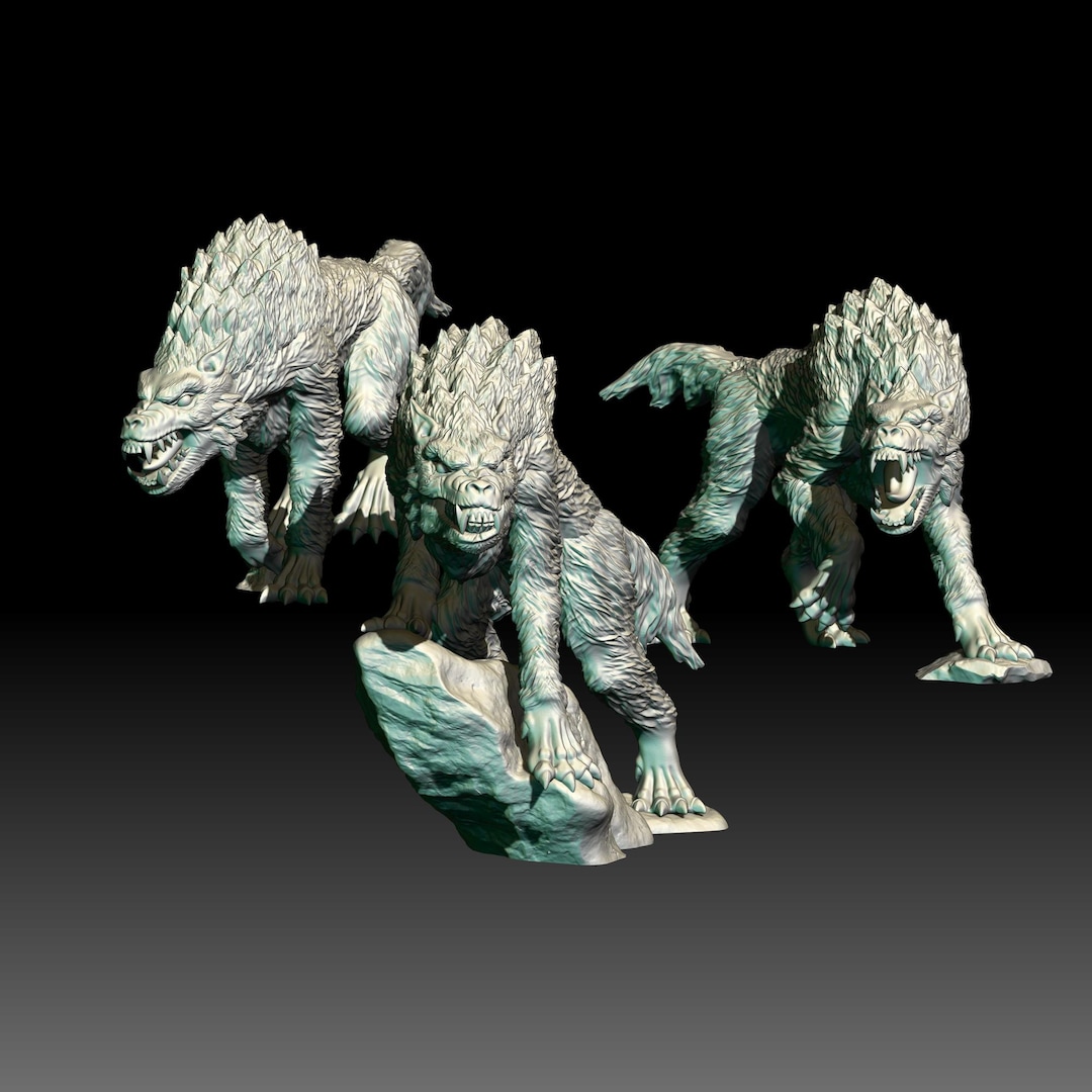 Feral Wolves | 28mm Scale Fantasy Beast Miniatures - Etsy