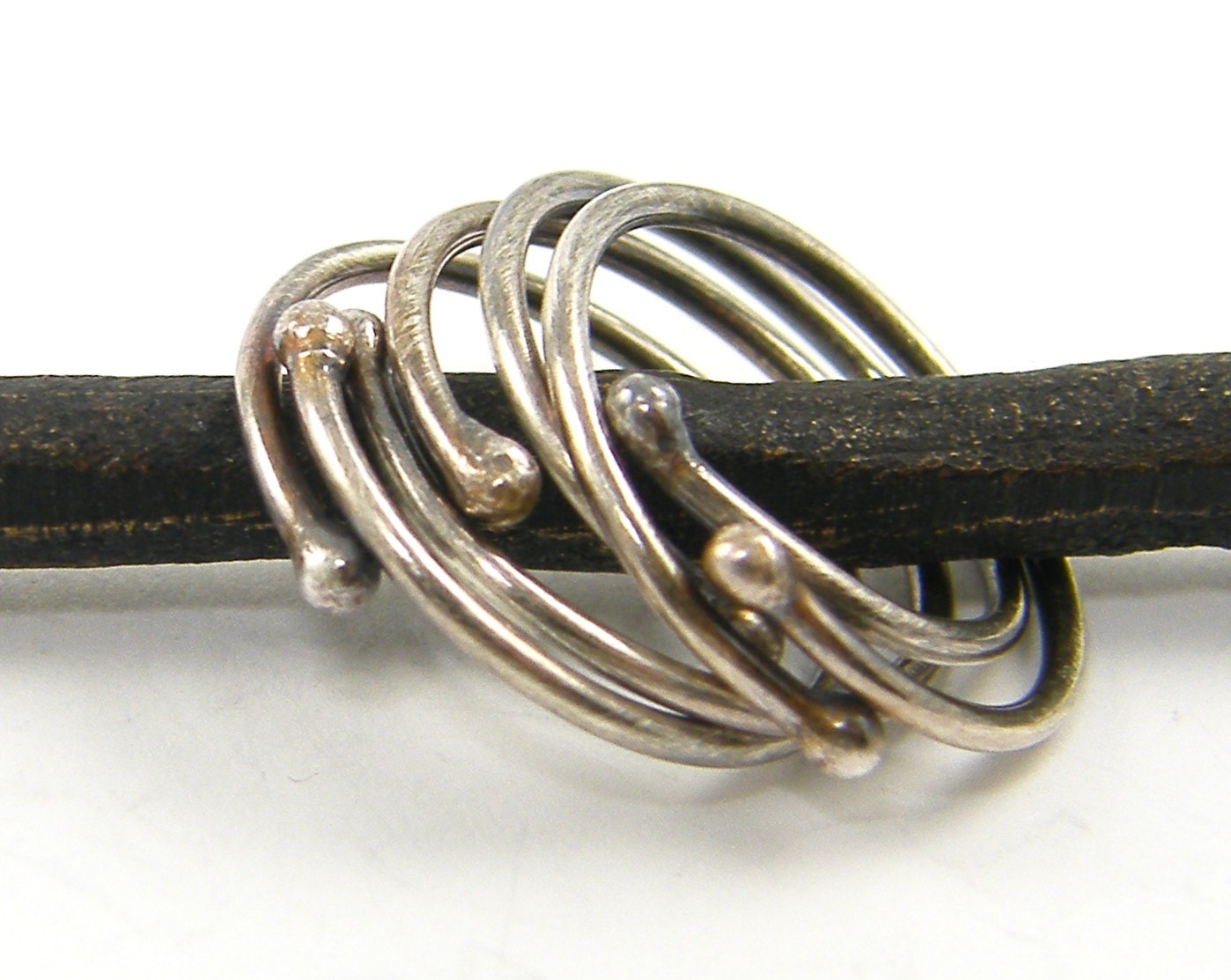 First Knuckle Ring Sterling Silver Oxidized Above Knuckle - Etsy