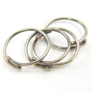 First Knuckle Ring, Sterling Silver Oxidized Above Knuckle Ring Simple ...