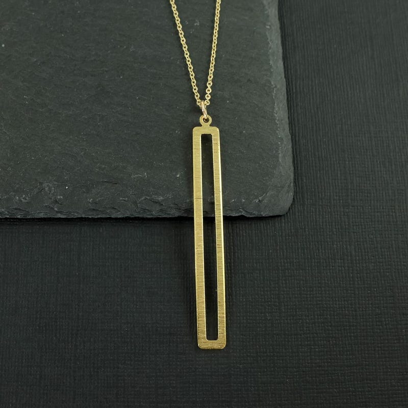 Rectangle Pendant - Etsy