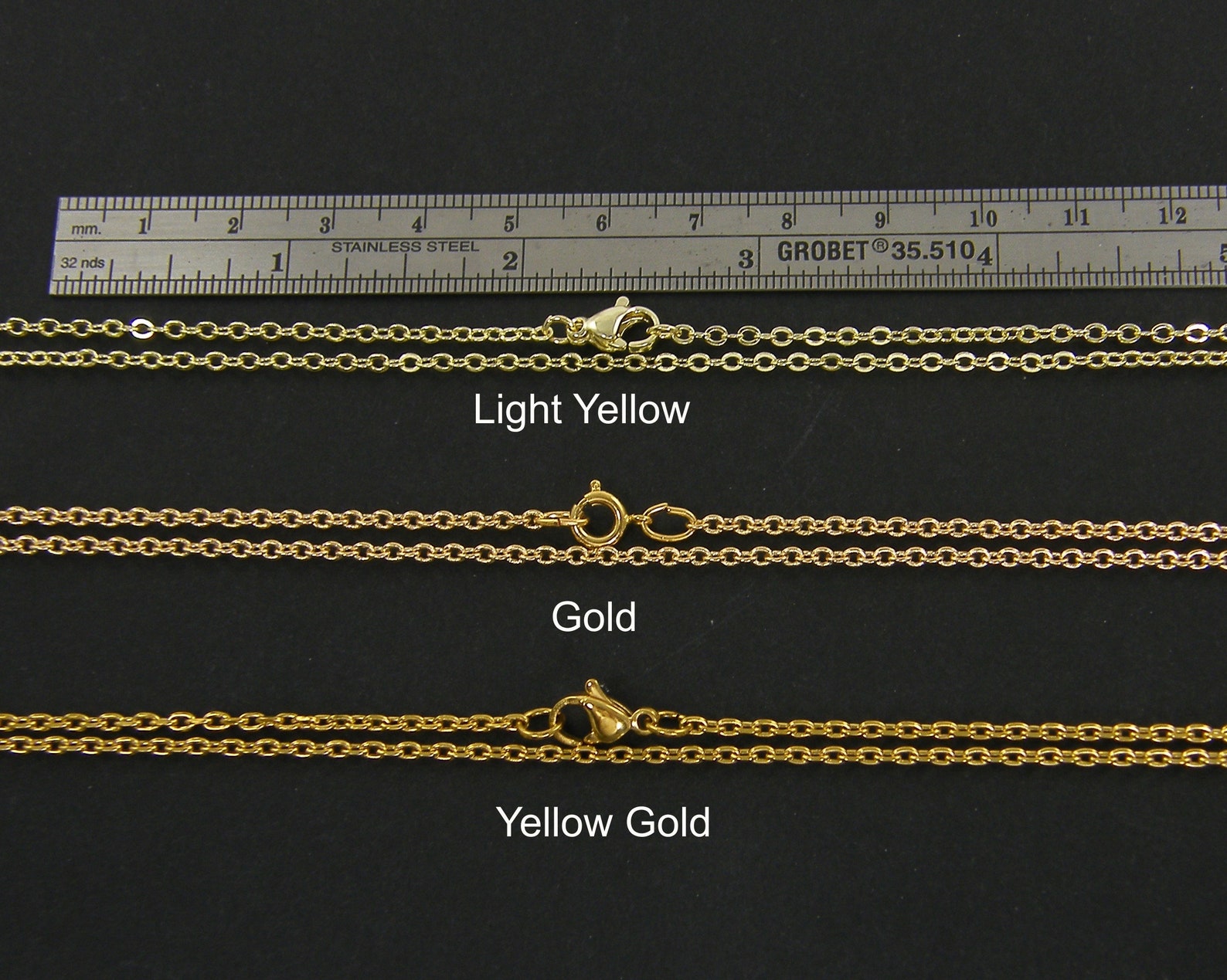 24 Inch Gold Chain Necklace CH1-G24 | Etsy