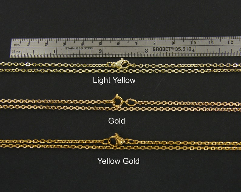 24 Inch Gold Chain Necklace CH1-G24 | Etsy