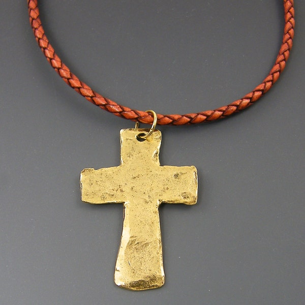 Rustic Cross Pendant - Etsy