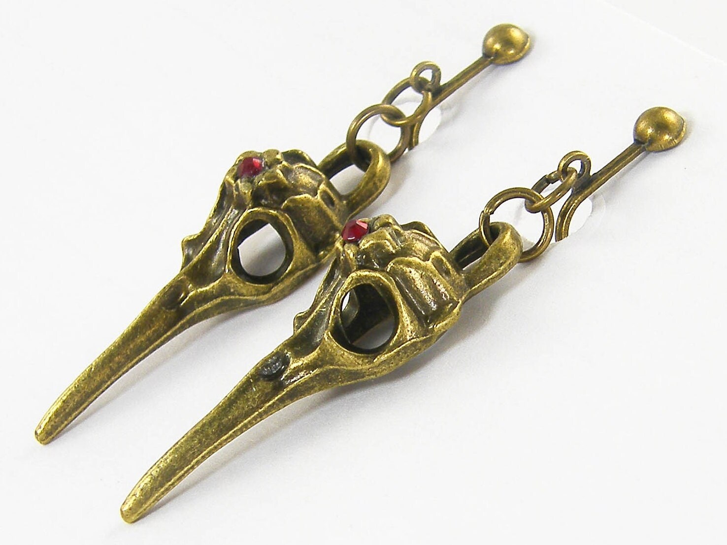 Skull Clip On Earrings