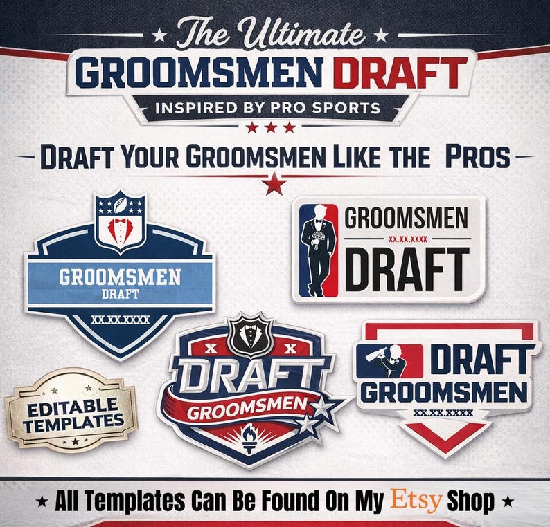 NFL Groomsman Proposal Logo - Etsy